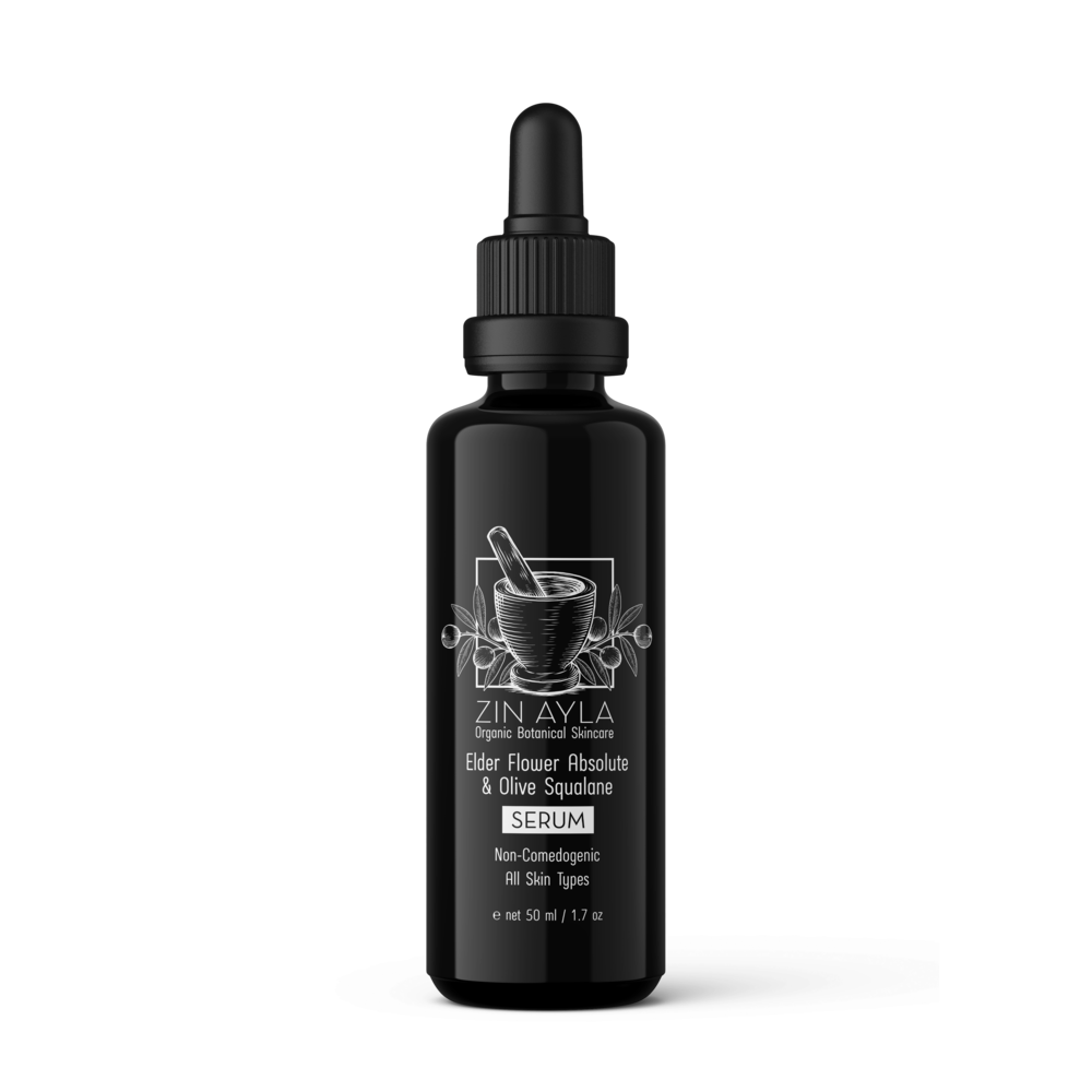 ZIN AYLA Elder Flower & Olive Squalane Serum 50 ml / 1.7 oz | Sensitive ...